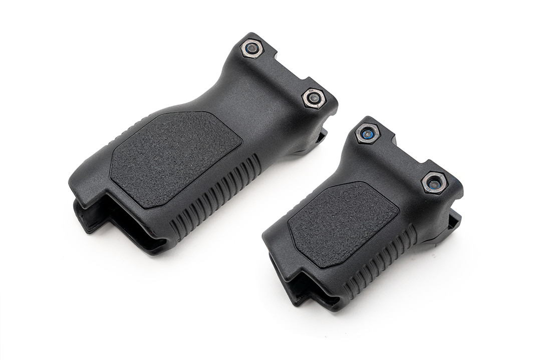 Angled Vertical Grip with Cable Management - Long or Short (Picatinny)